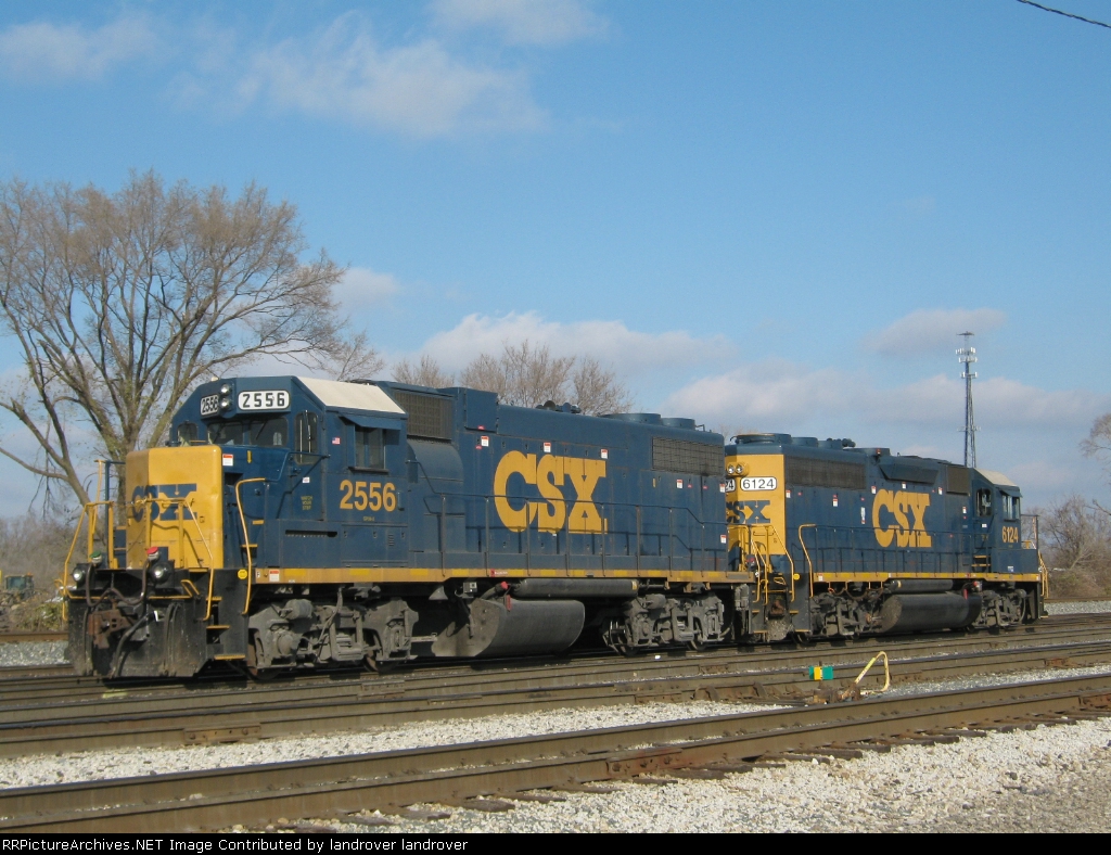 CSXT 2556 &CSXT 6124 On CSX Y 101 At New River Yard